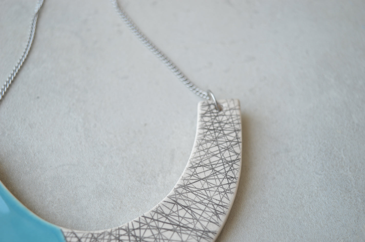 Sky blue statement necklace – Isla Clay